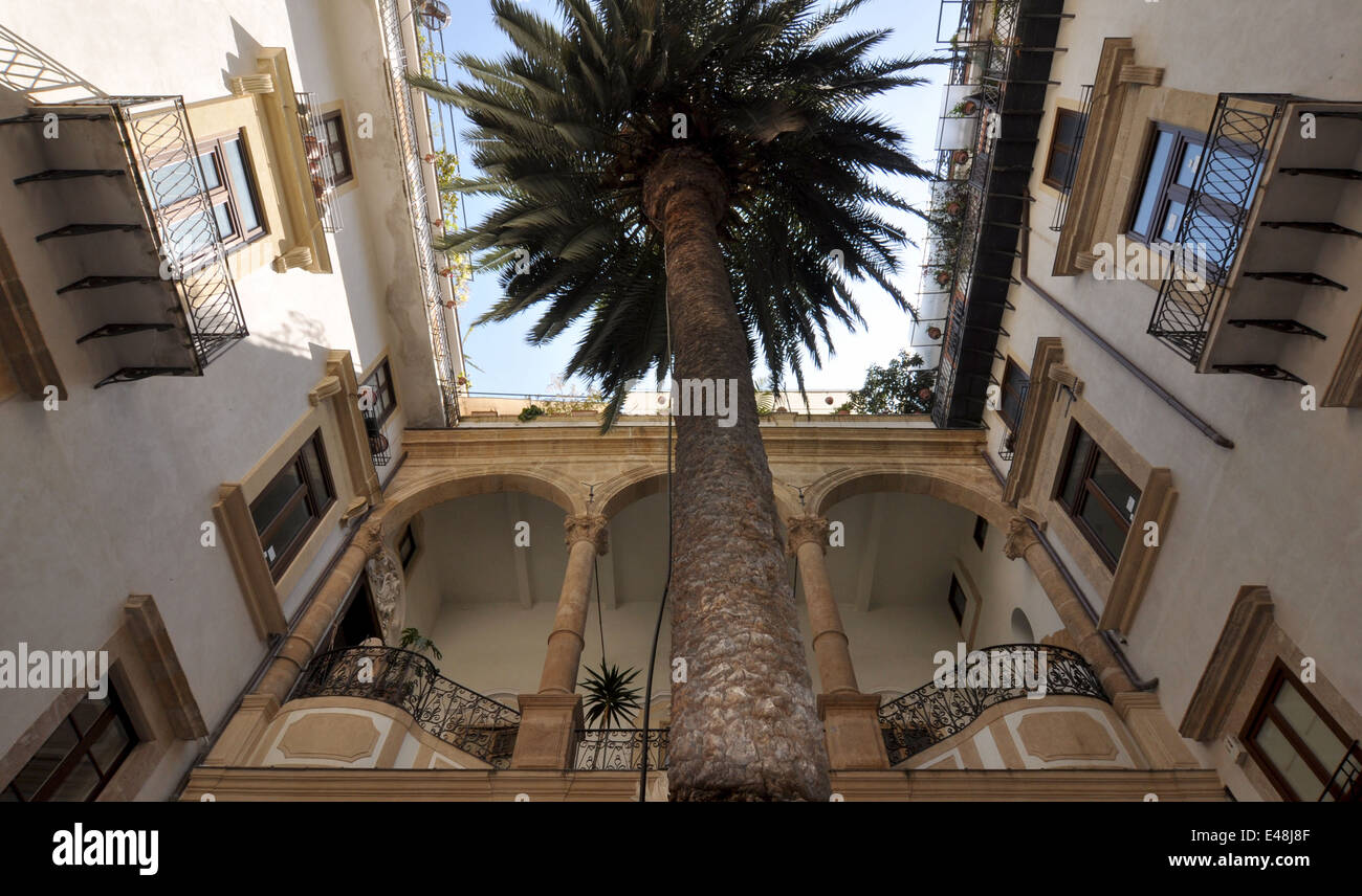 Palermo, Palazzo Castrone Santa Ninfa, Sicily, Italy, Europe Stock ...