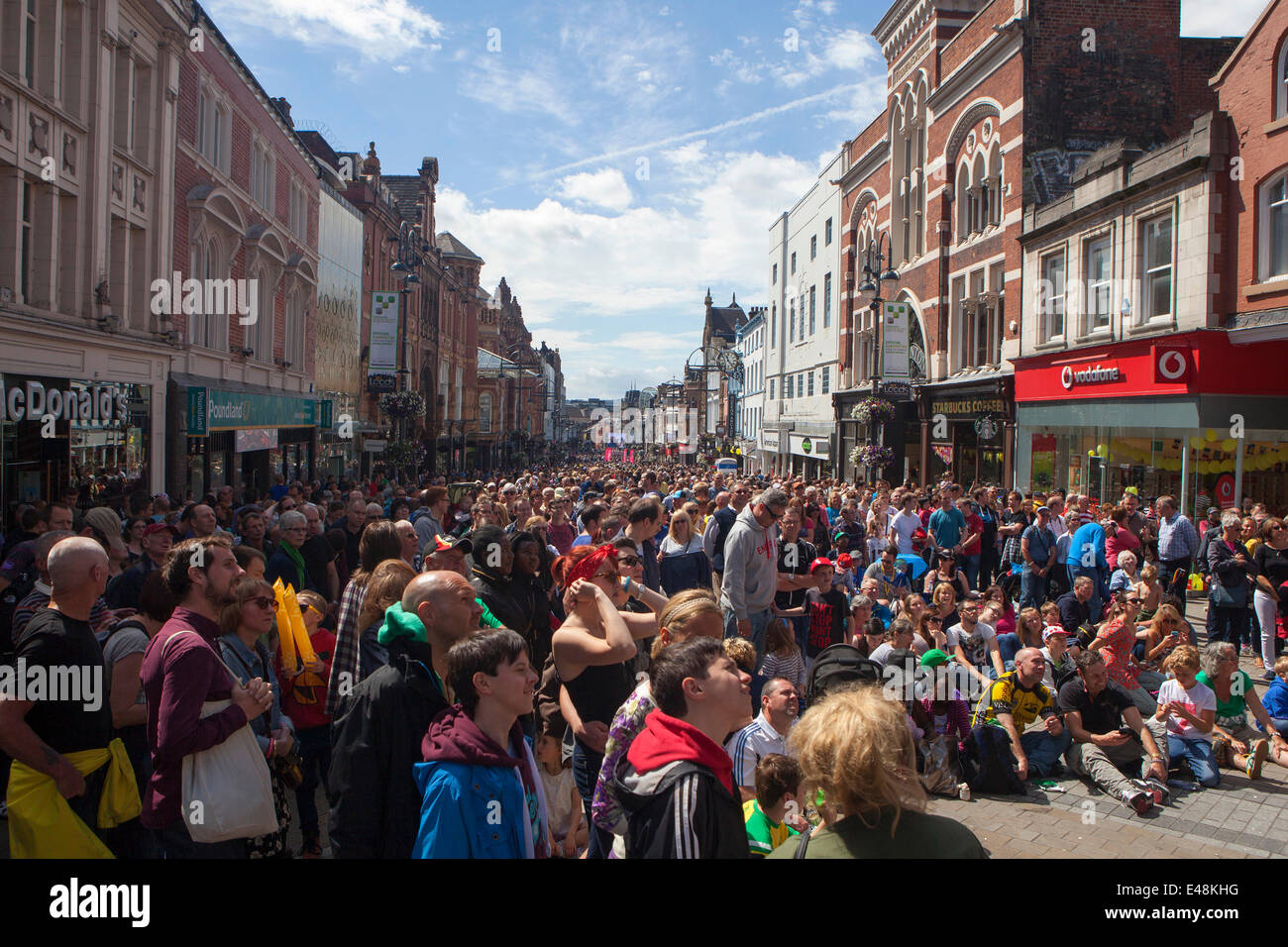 The start of the Tour de France, Le Grand Depart, Leeds, UK Stock Photo ...
