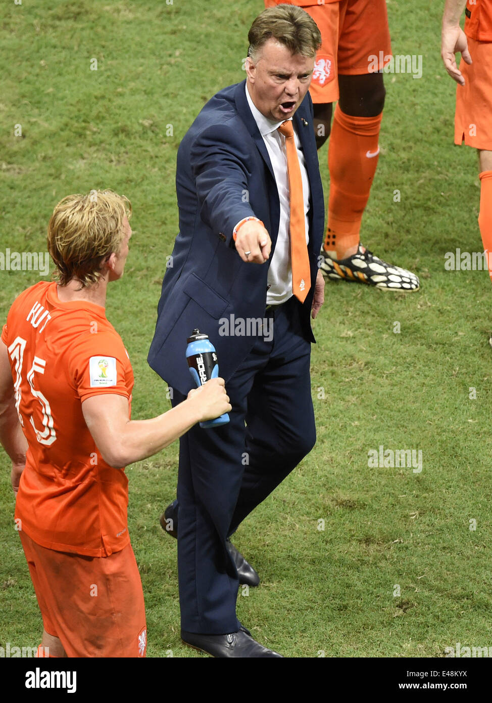 Salvador, Brazil. 5th July, 2014. Netherlands' head coach Louis Van ...