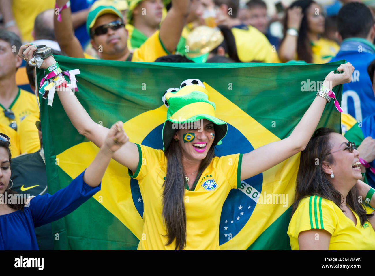 Brazil fans (BRA), JULY 4, 2014 - Football / Soccer : FIFA World Cup ...