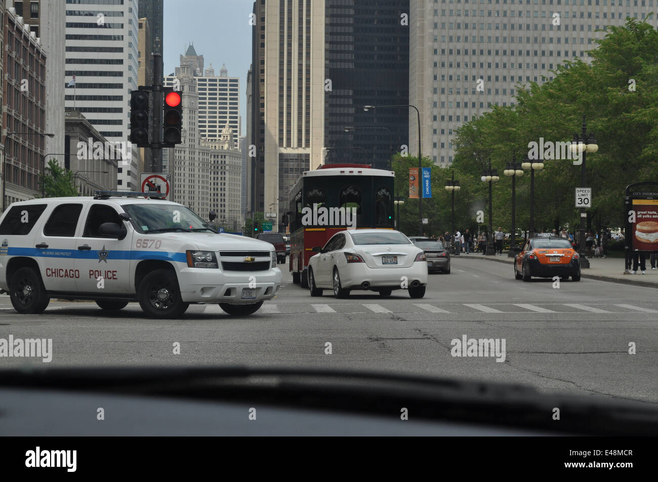 Chicago police car hi-res stock photography and images - Alamy