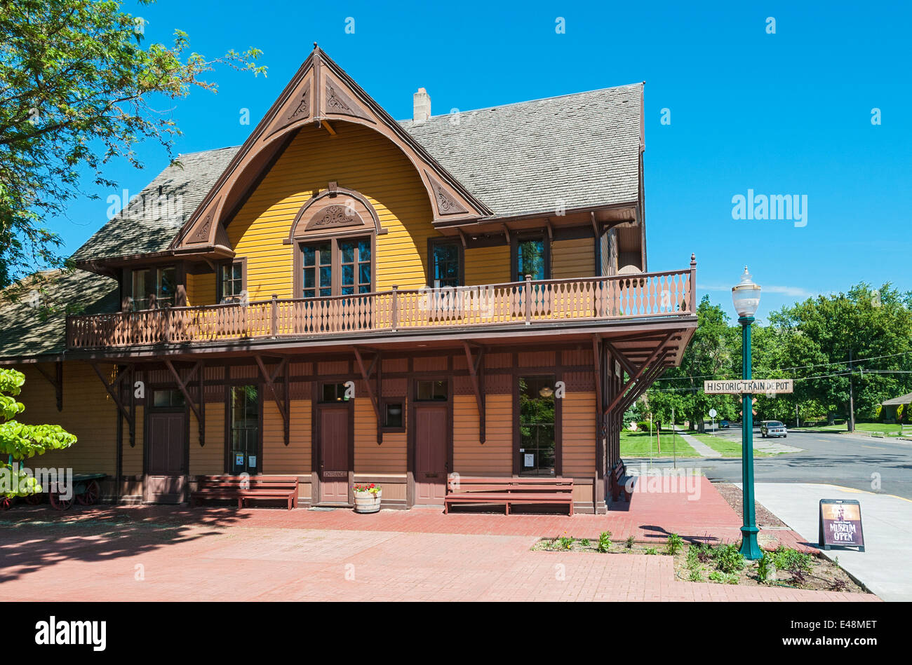 Washington, The Palouse, Dayton, Historic Dayton Train Depot built 1881 ...