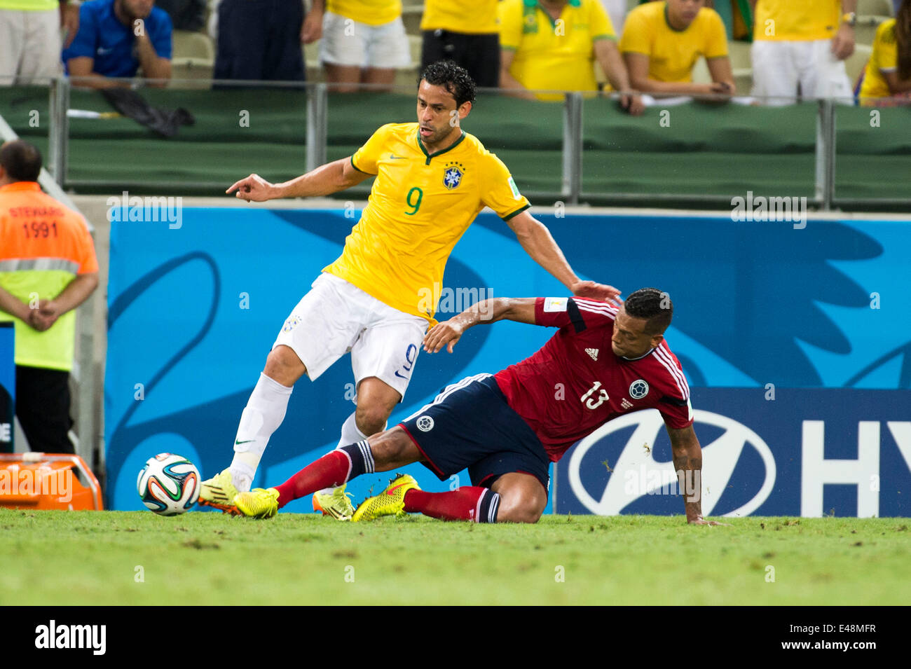 Fred (BRA), Fredy Guarin (COL), JULY 4, 2014 - Football / Soccer : FIFA ...