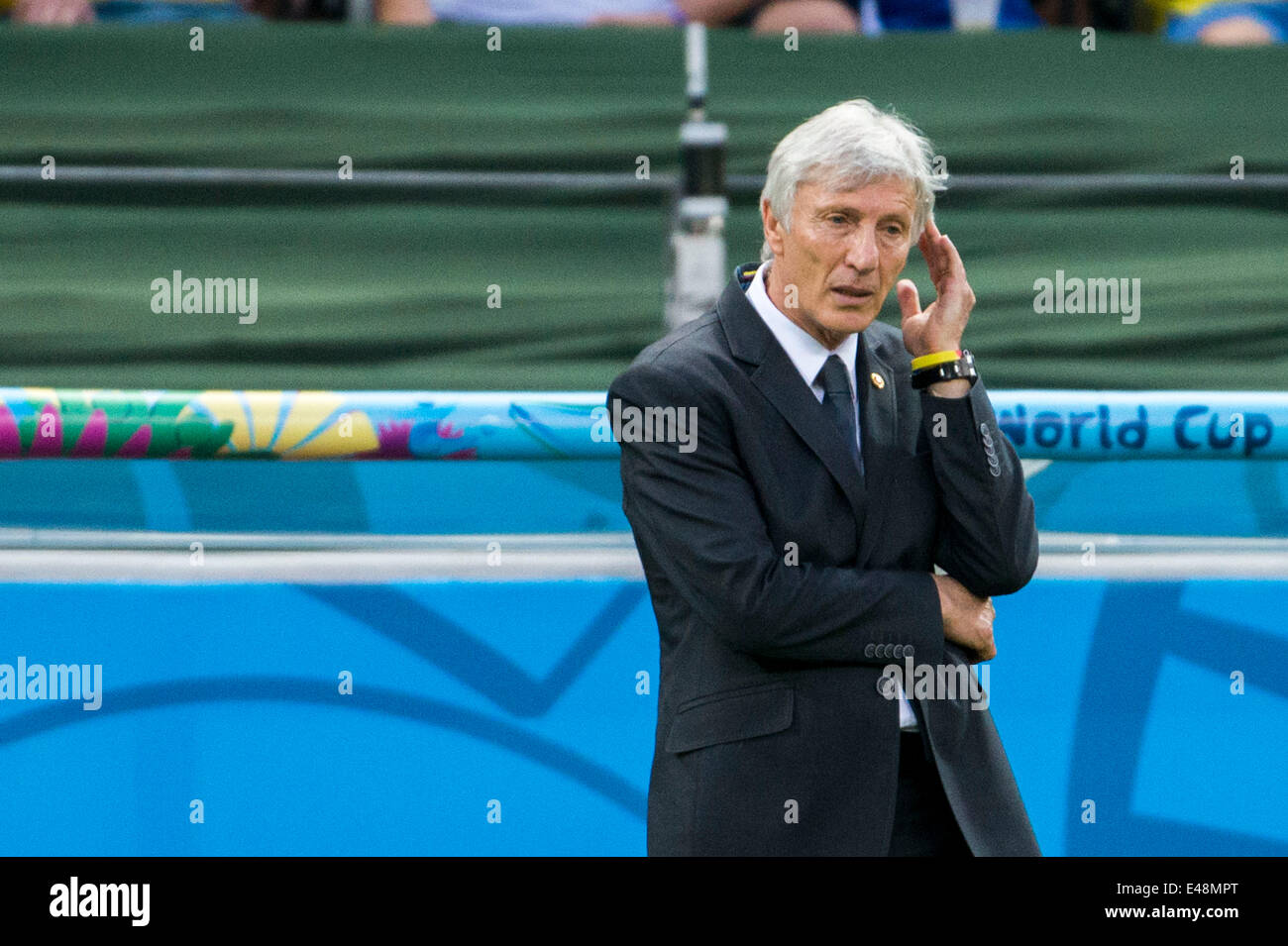Fortaleza, Brazil. 4th July, 2014. Jose Pekerman (COL) Football/Soccer ...