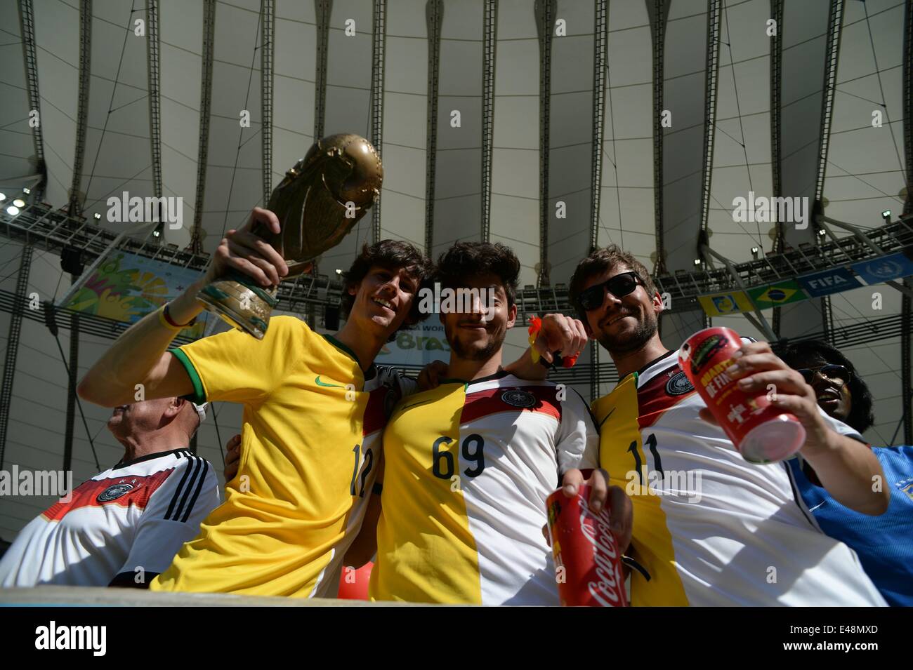 Rio de Janeiro, Brazil. 4th July, 2014. Germany fans (GER) Football ...