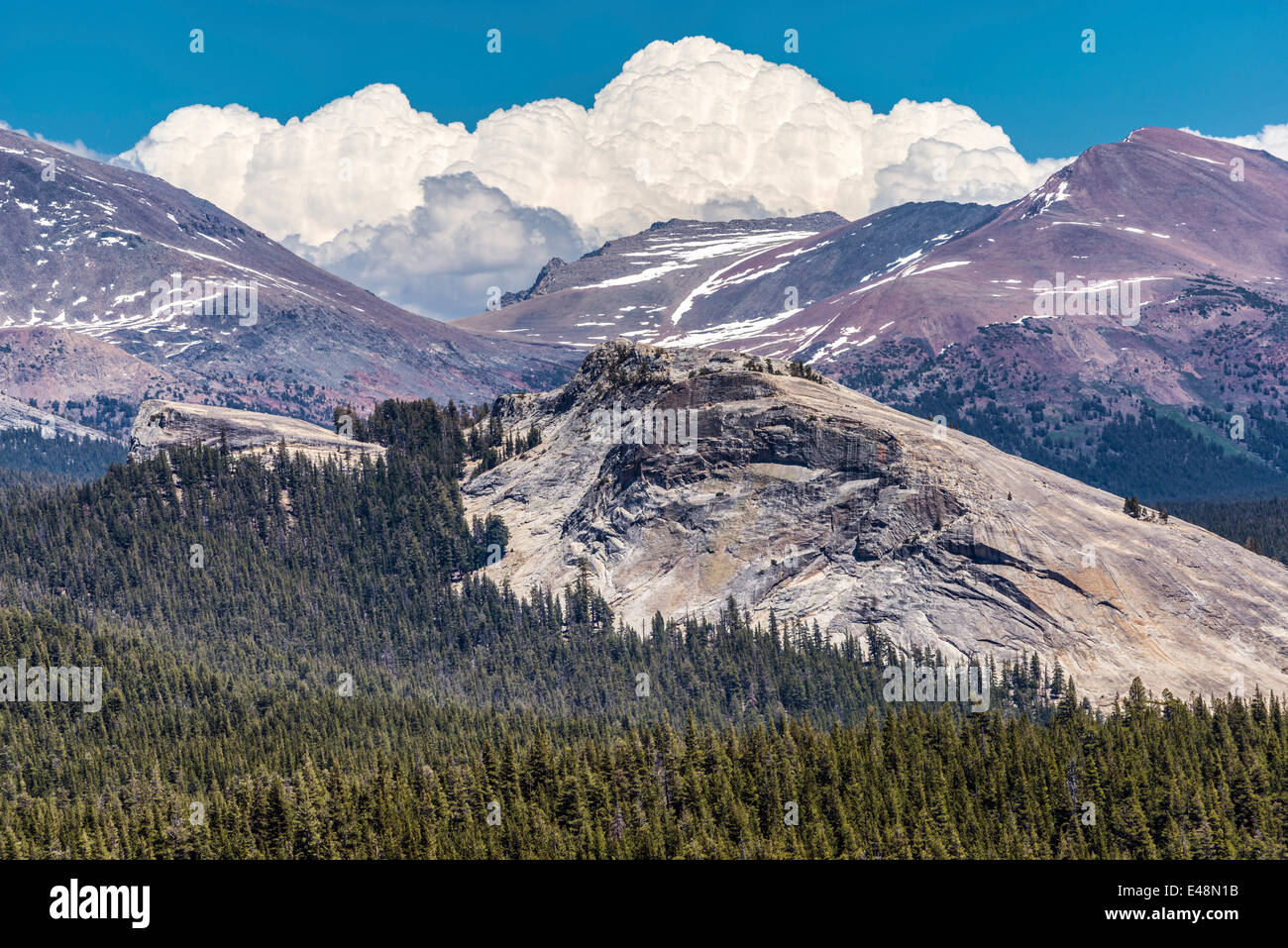 View of Lembert Dome from atop Pothole Dome. Yosemite National Park ...