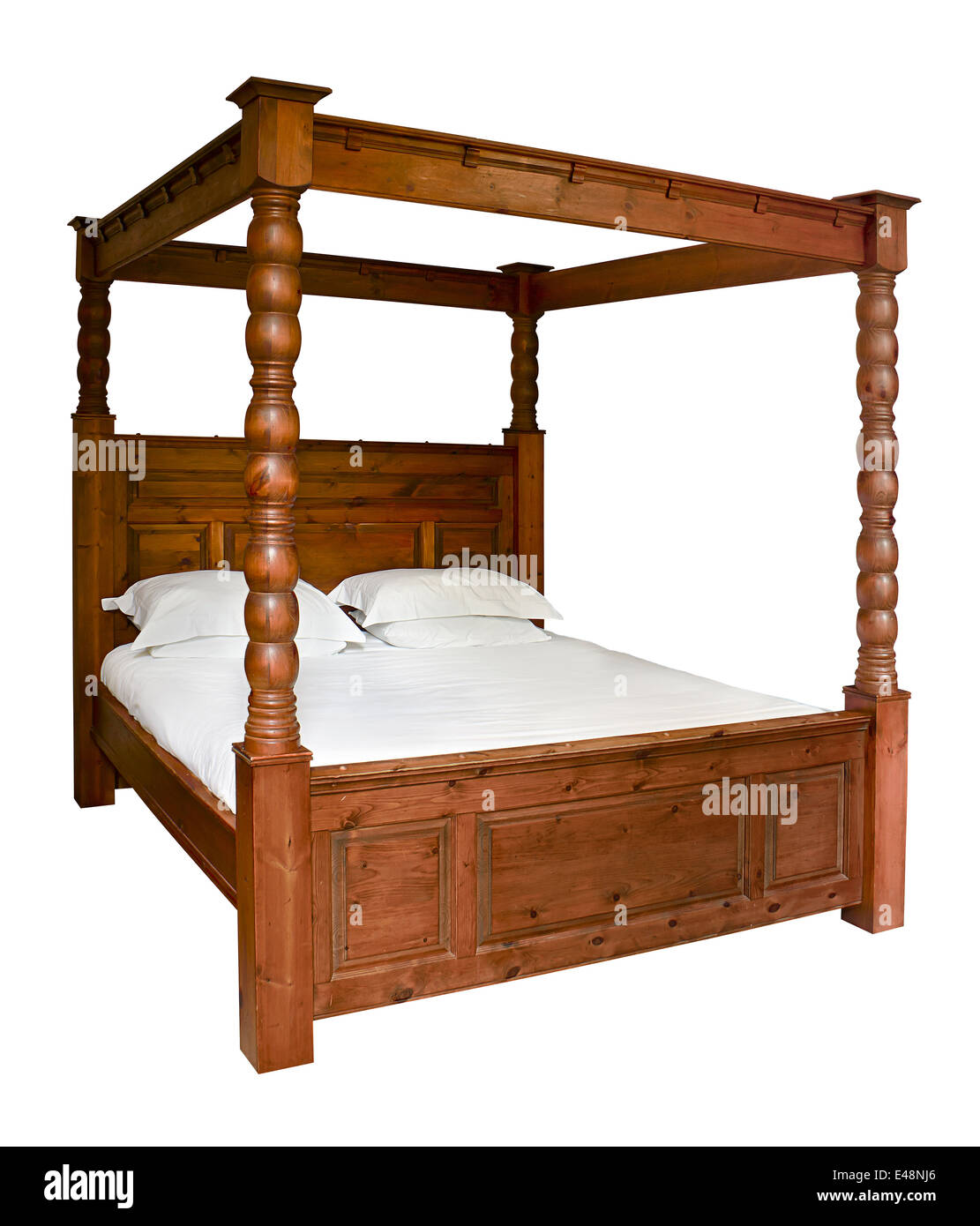 Four poster bed Cut Out Stock Images & Pictures - Alamy
