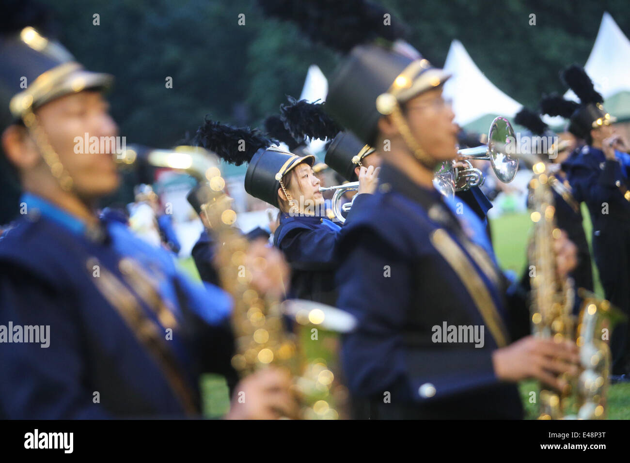 Rastede, Germany. 5th July, 2014. Members of Beihang University's ...