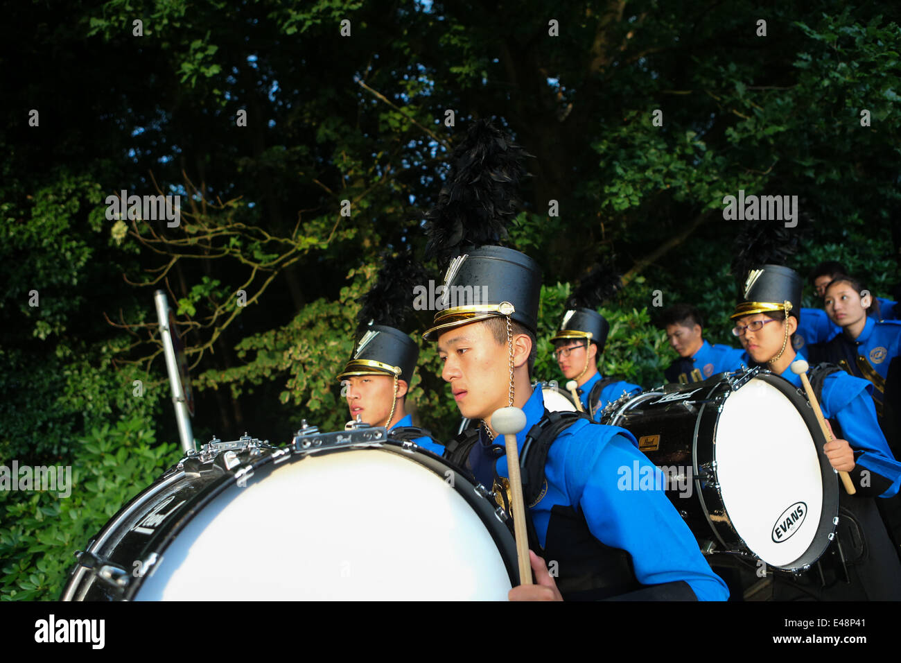 Rastede, Germany. 5th July, 2014. Members of Beihang University's ...