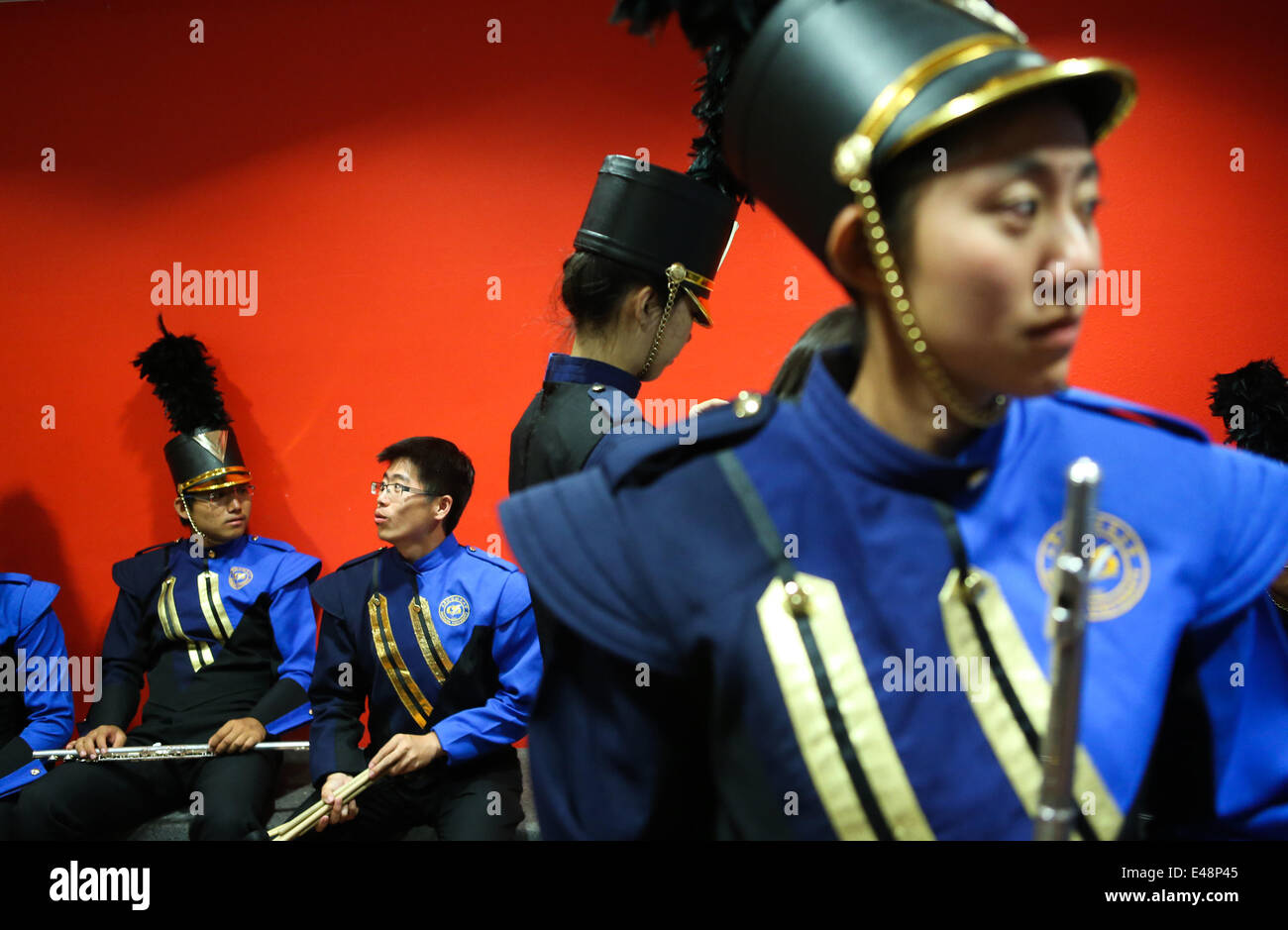 Rastede, Germany. 5th July, 2014. Members of Beihang University's ...
