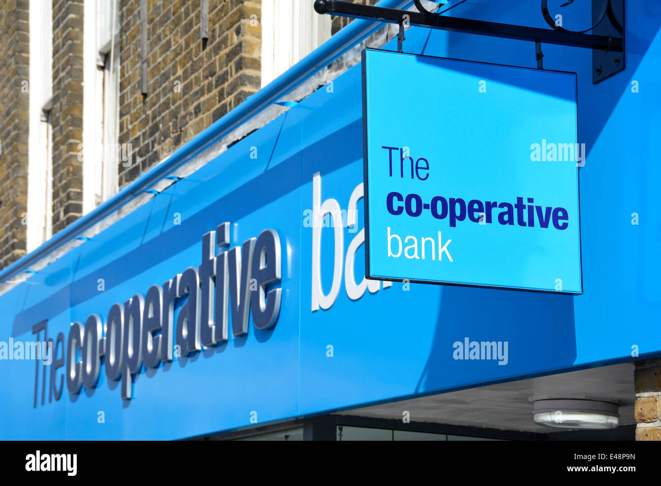 Co op high street bank branch signs Brentwood Essex England UK Stock ...
