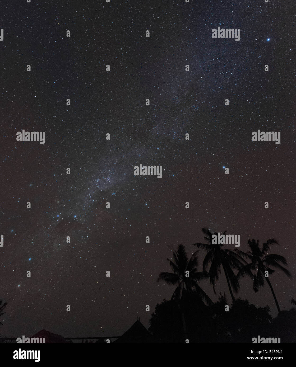 Milkyway over Bali on Nyepi night Stock Photo - Alamy