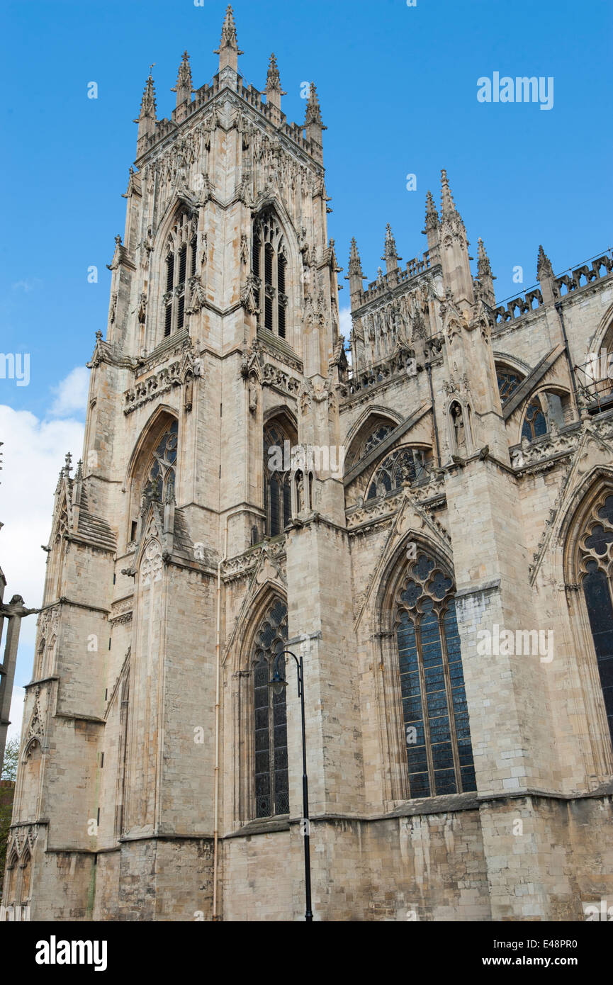 Famous old medieval english cathedral in city center Stock Photo - Alamy