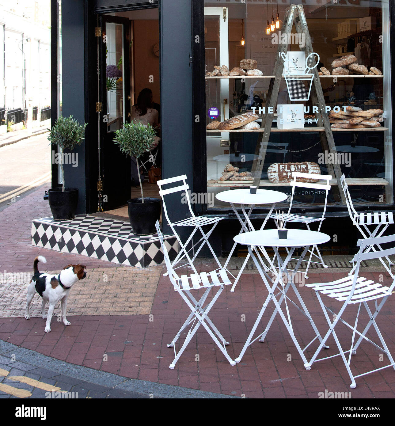 Cafe owner outside cafe hi-res stock photography and images - Alamy