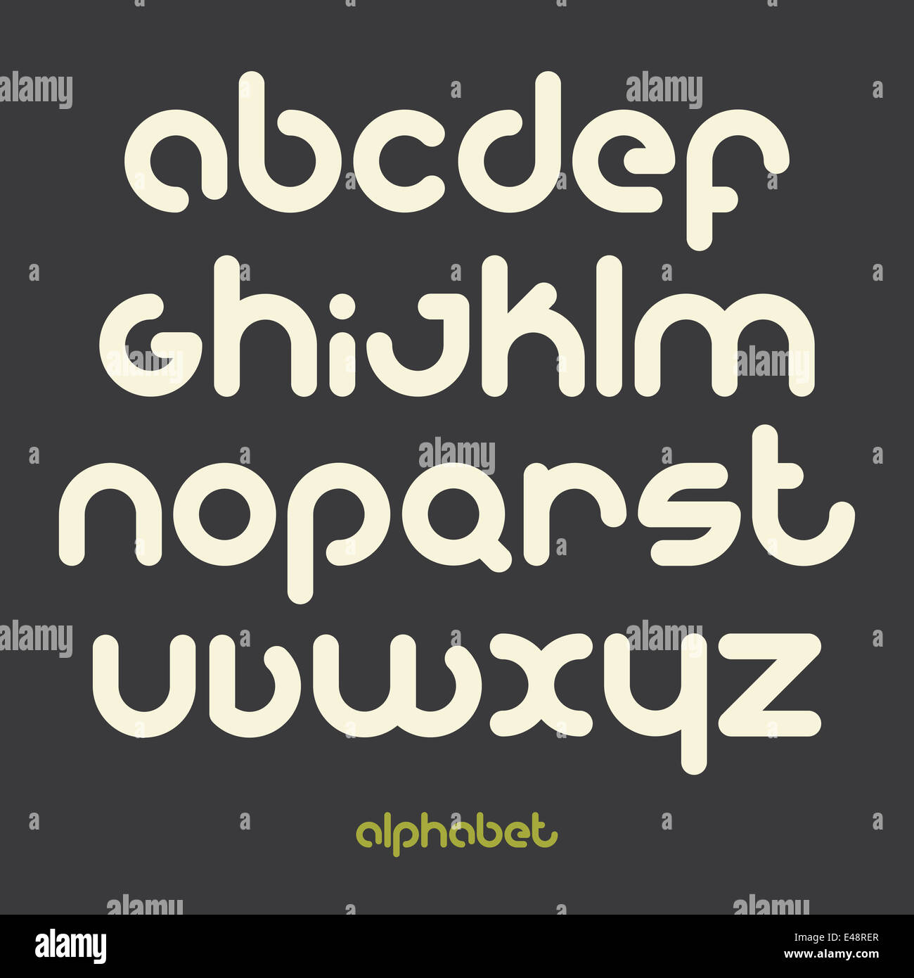 new set of alphabet letters isolated on gray background Stock Photo - Alamy