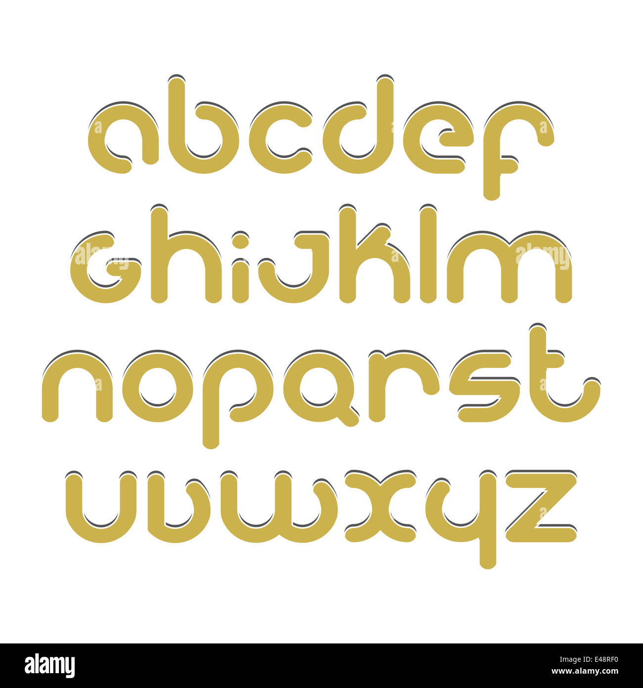 new set of stylized alphabet letters Stock Photo - Alamy