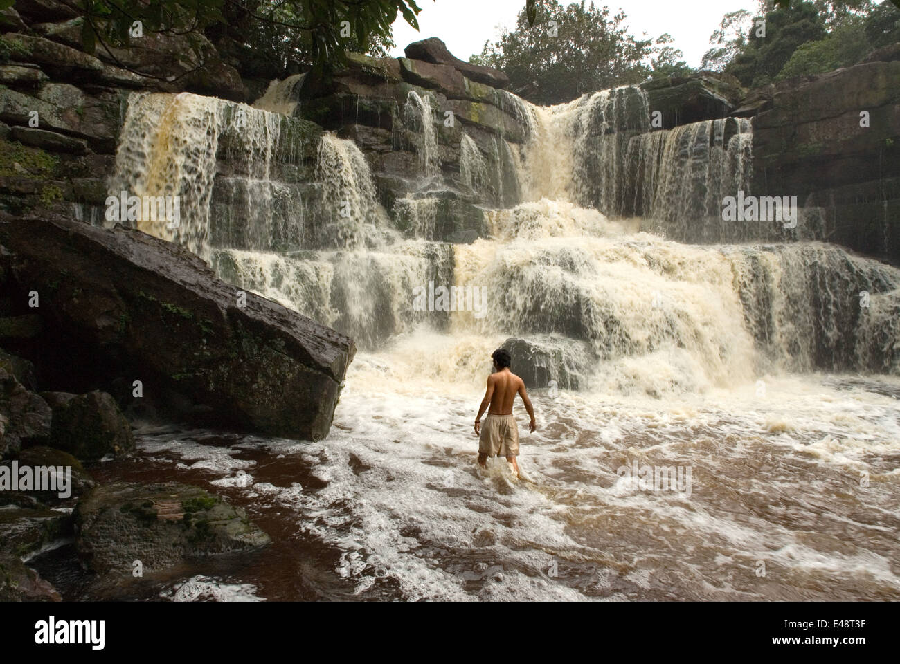 Waterfalls Popokvil. Bokor National Park. Popokvil WaterfallPopokvil ...
