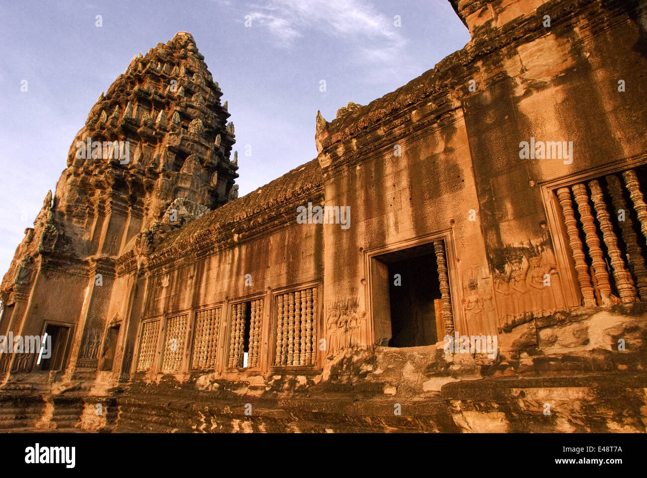 Rear of Angkor Wat. Angkor in Cambodia. The temples of Angkor, built by ...