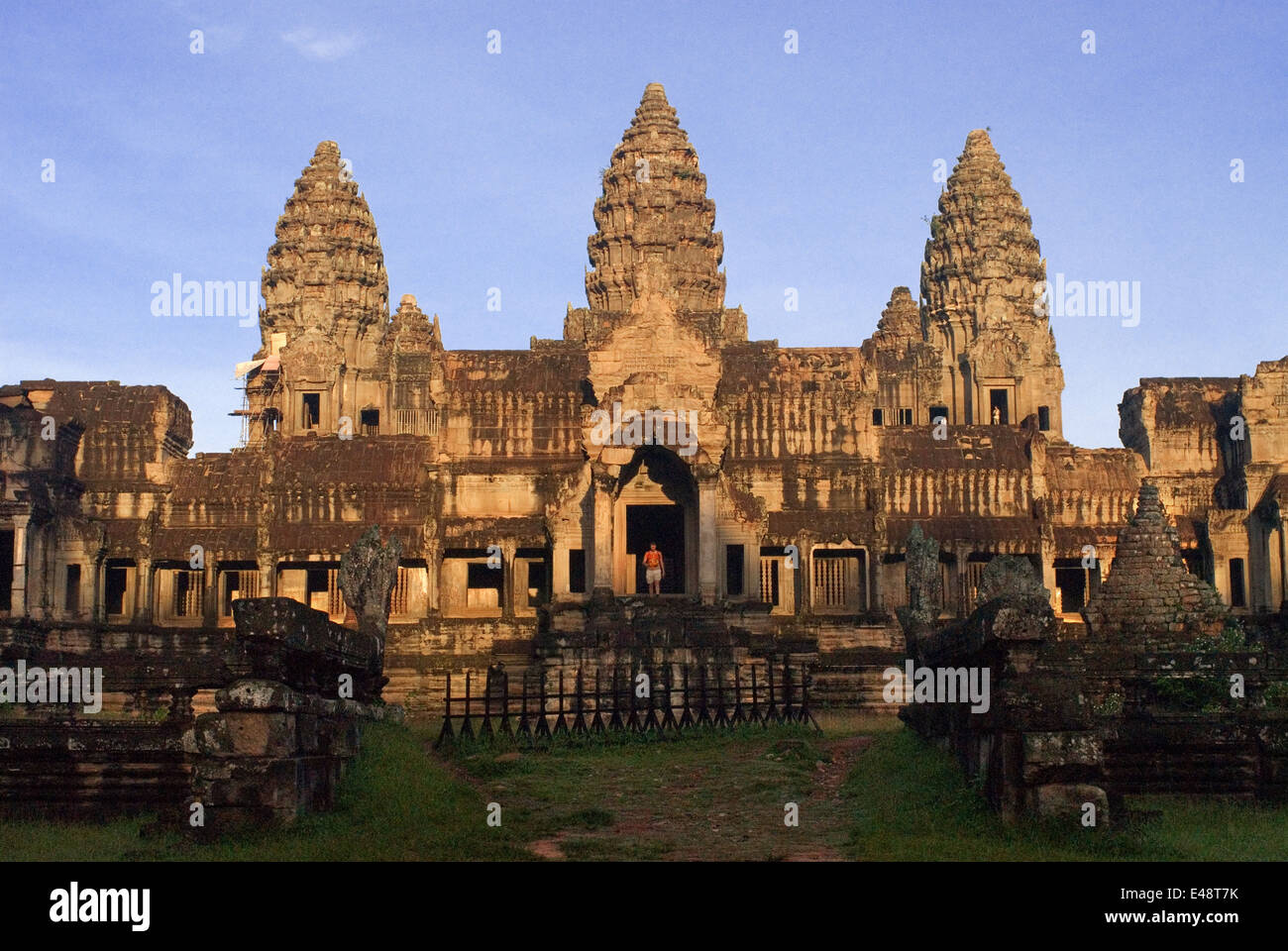 Rear of Angkor Wat. Angkor in Cambodia. The temples of Angkor, built by ...