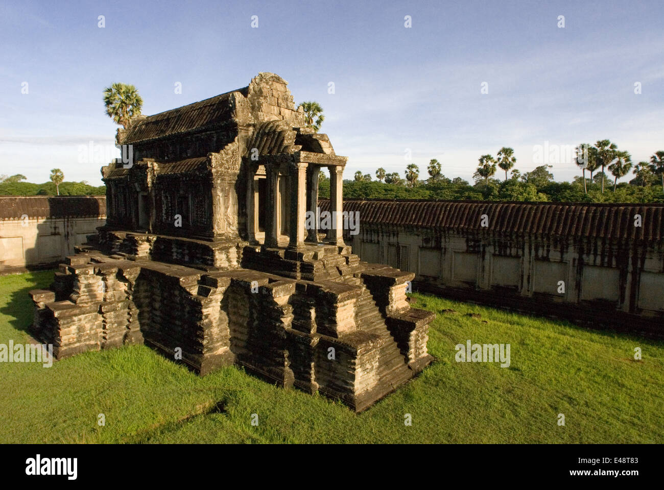 Rear of Angkor Wat. Angkor in Cambodia. The temples of Angkor, built by ...