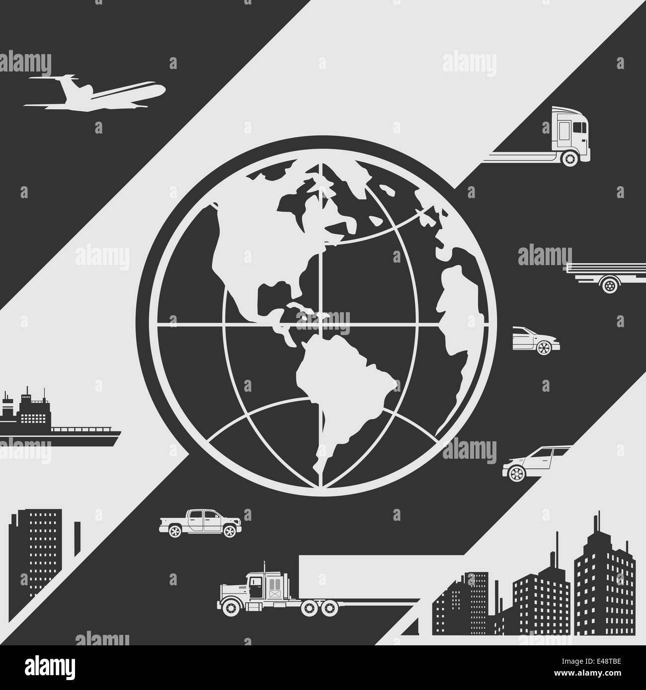 Modern city life Stock Photo - Alamy