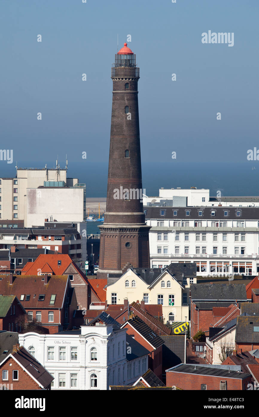Lighthouse Borkum Grosser Light or Borkum Neuer Light, Borkum, East ...