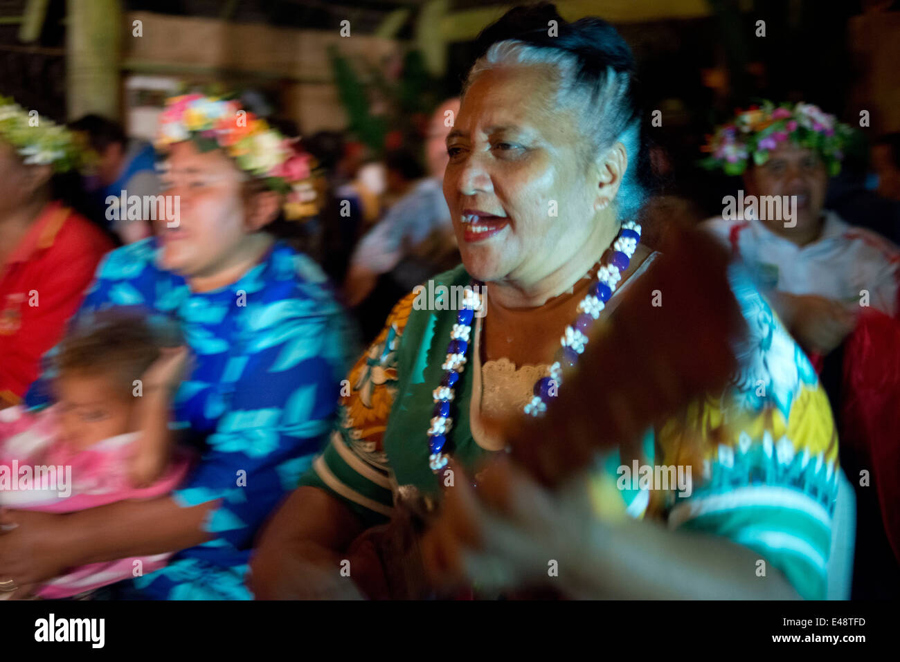 Atiu Island. Cook Island. Polynesia. South Pacific Ocean. People ...