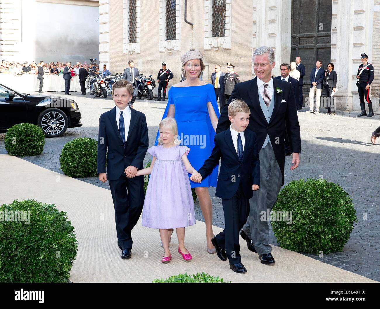 Rome, Italy. 05th July, 2014. King Philippe and Queen Mathilde and ...