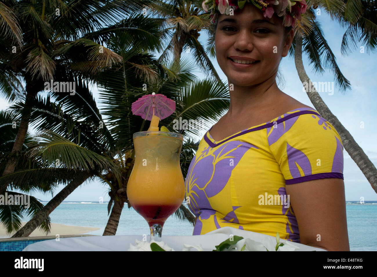 Rarotonga Island. Cook Island. Polynesia. South Pacific Ocean. A ...