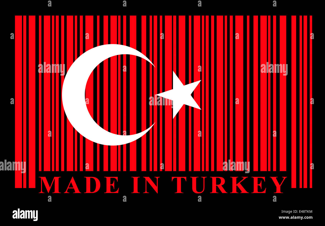 Turkish barcode flag, vector Stock Photo - Alamy