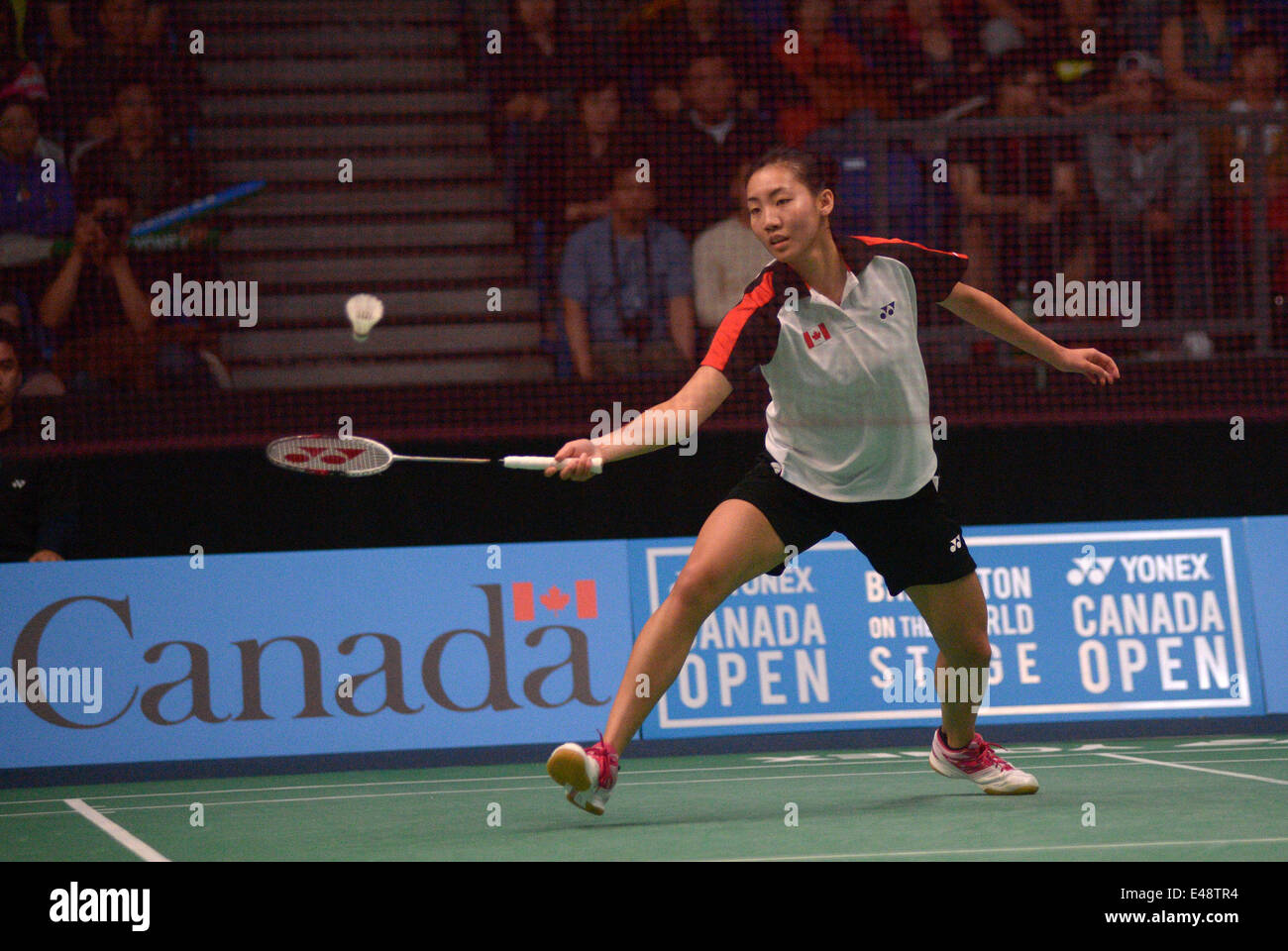 Vancouver, Canada. 5th July, 2014. Michelle Li of Canada competes with ...
