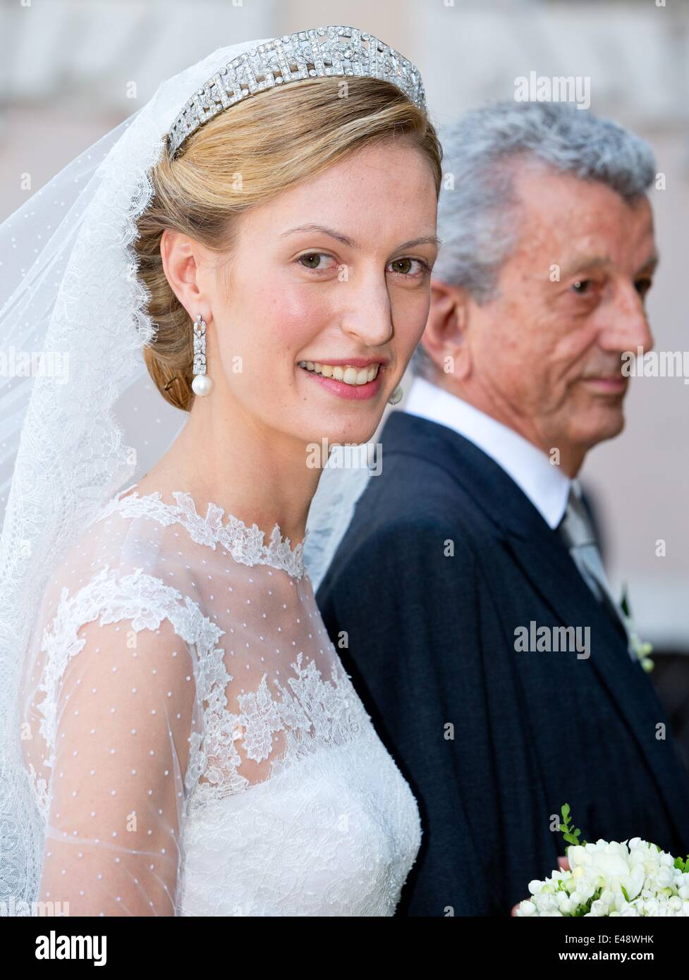 Rome, Italy. 5th July, 2014. Bride Elisabetta Maria Rosboch von ...