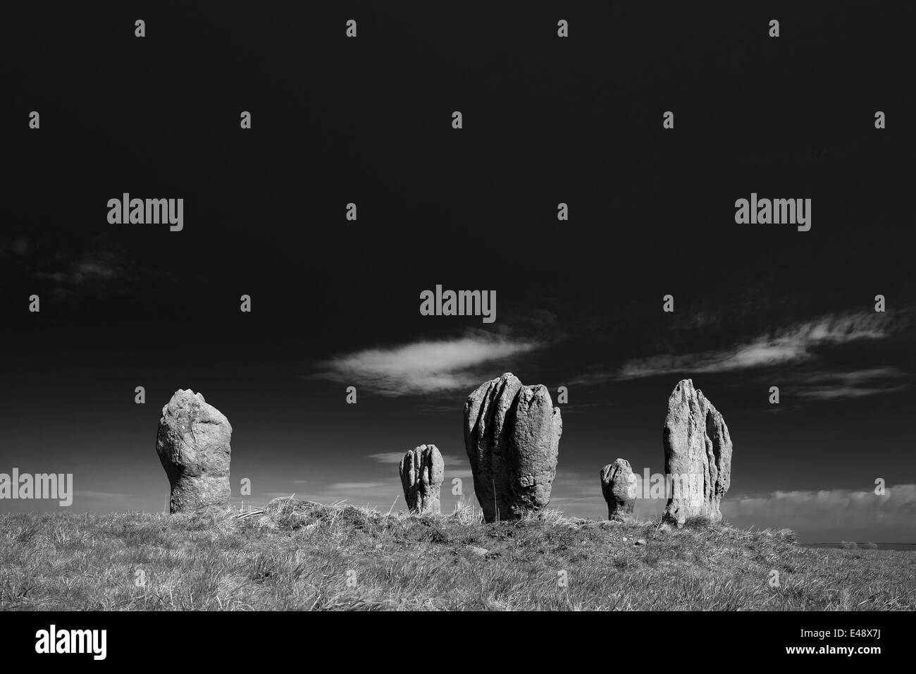 Duddo Five Stones, Northumberland. Bronze Age sandstone stone circle ...