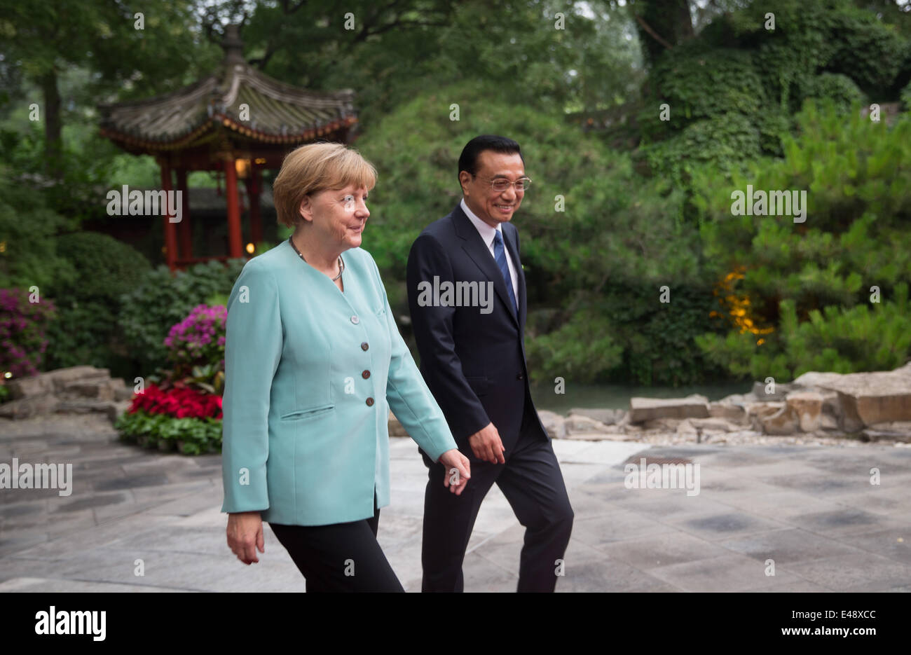 Beijing, China. 06th July, 2014. German Chancellor Angela Merkel (CDU ...