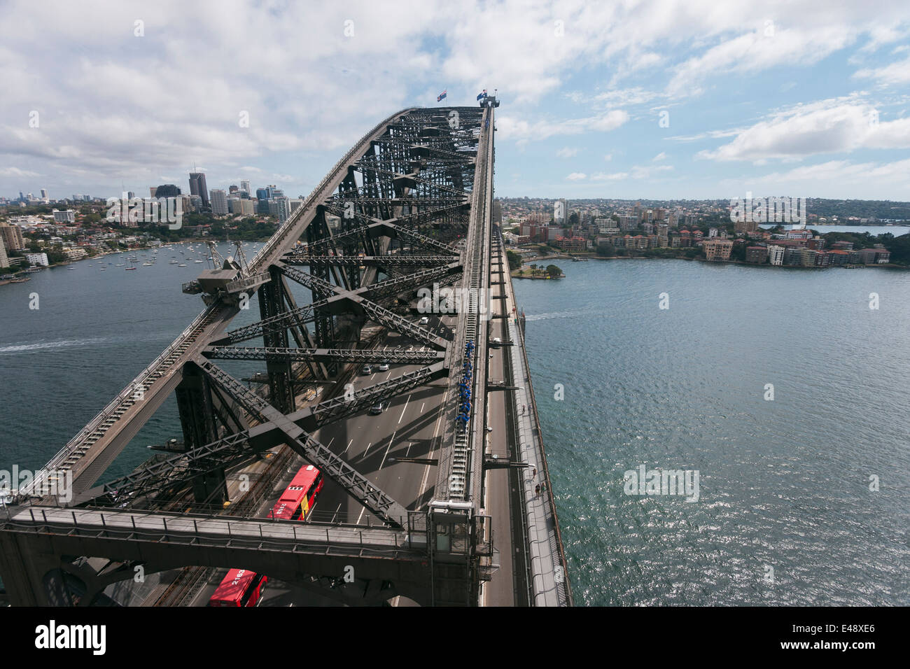 Sydney harbour bridge old construction hi-res stock photography and ...