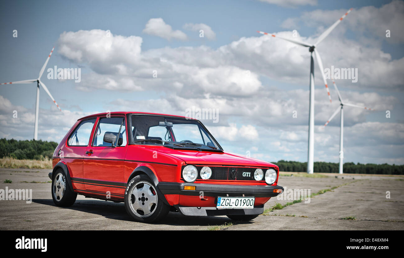 red vw golf gti Stock Photo - Alamy