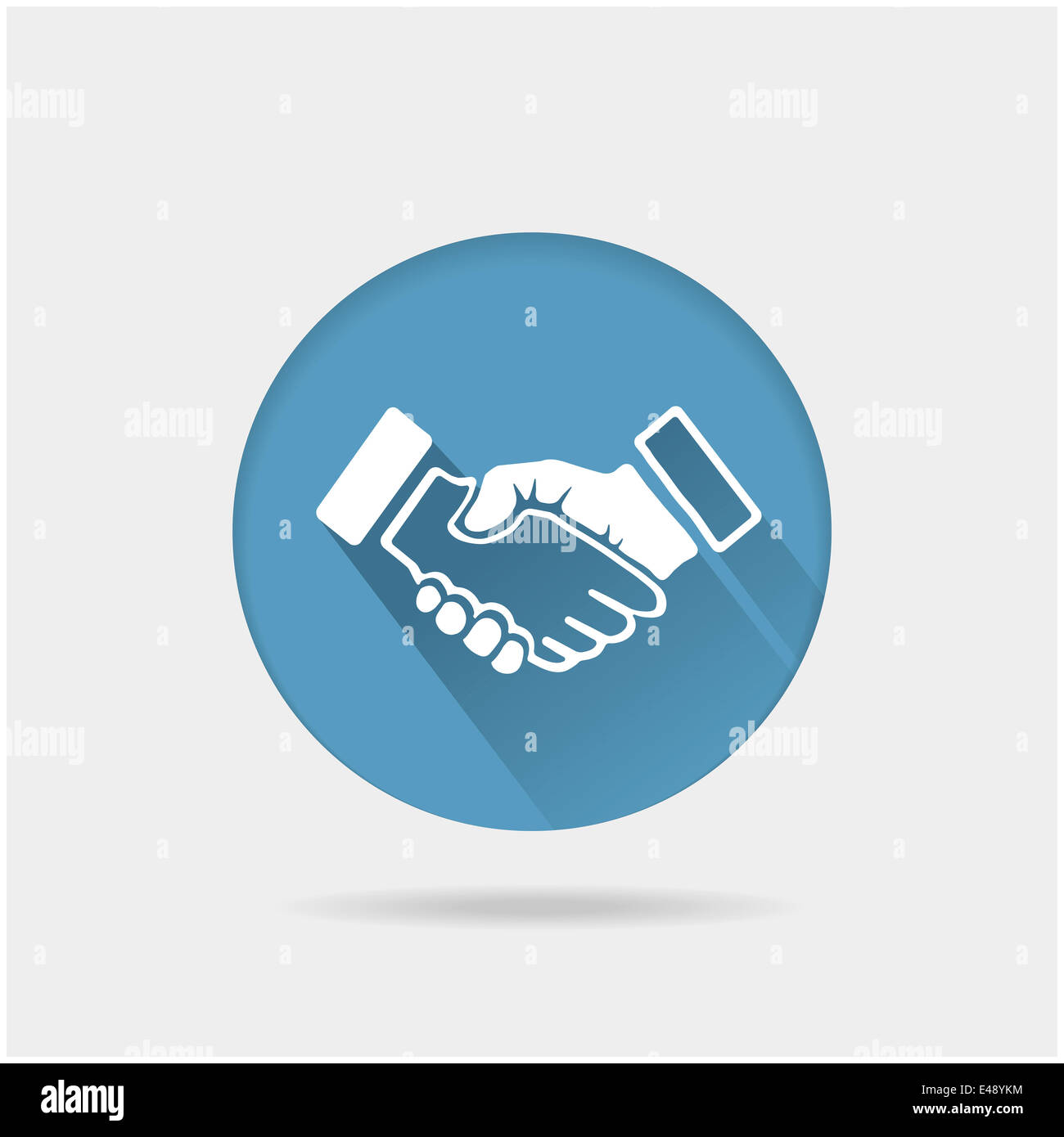 Handshake icon flat shaking hands hi-res stock photography and images ...