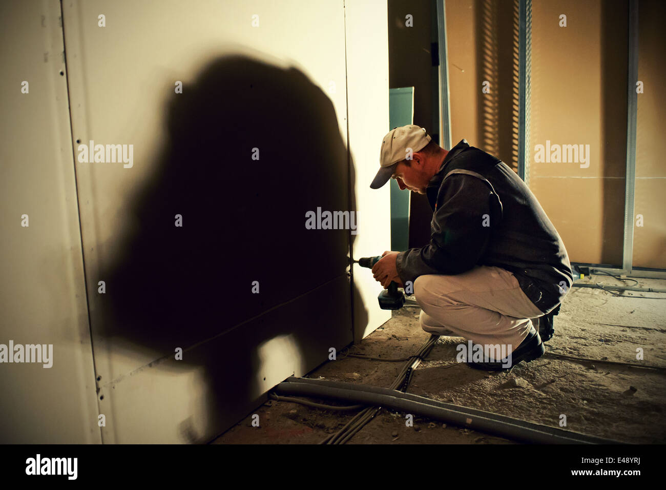 Man at work Stock Photo - Alamy