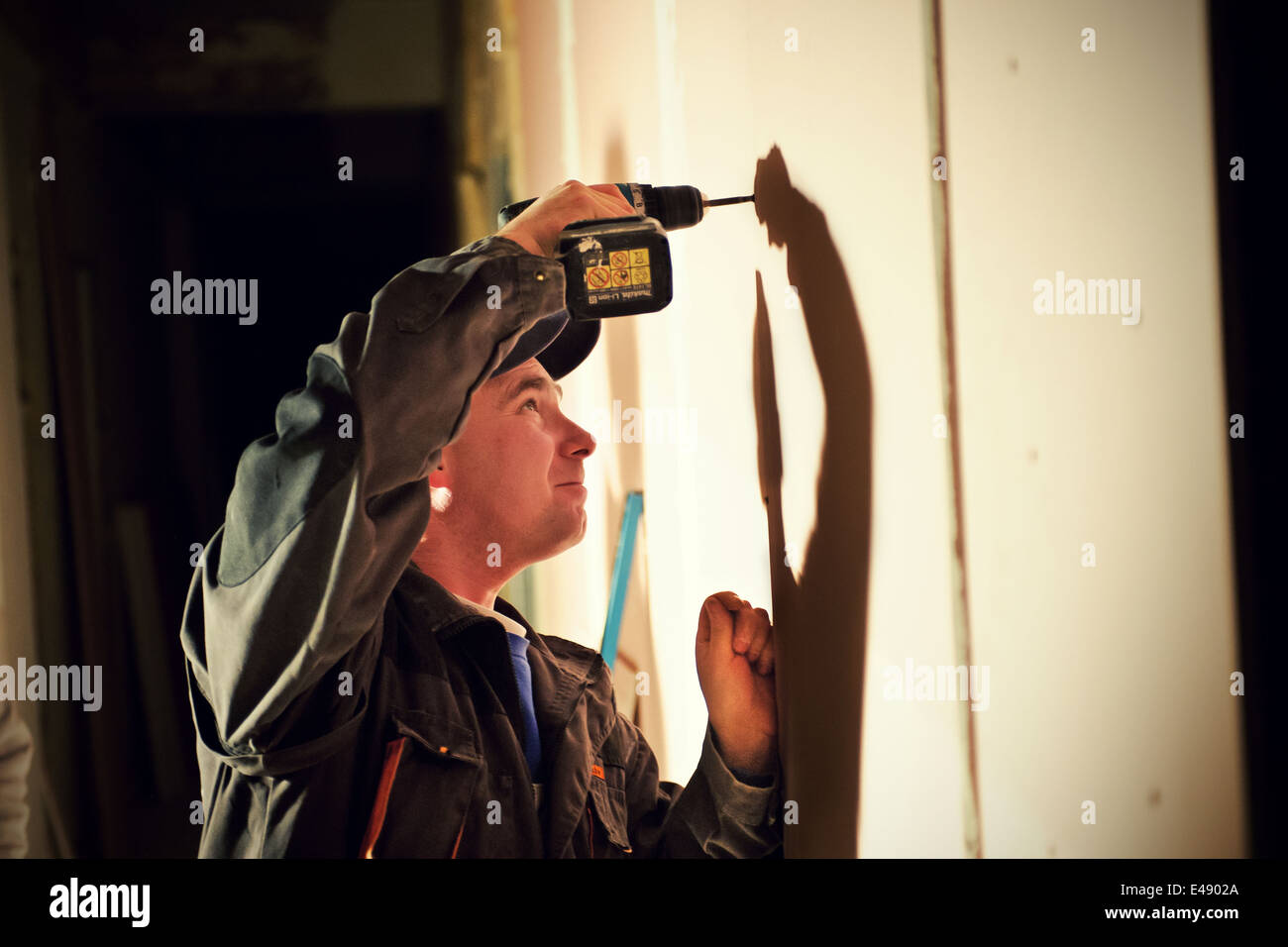 Man at work Stock Photo - Alamy