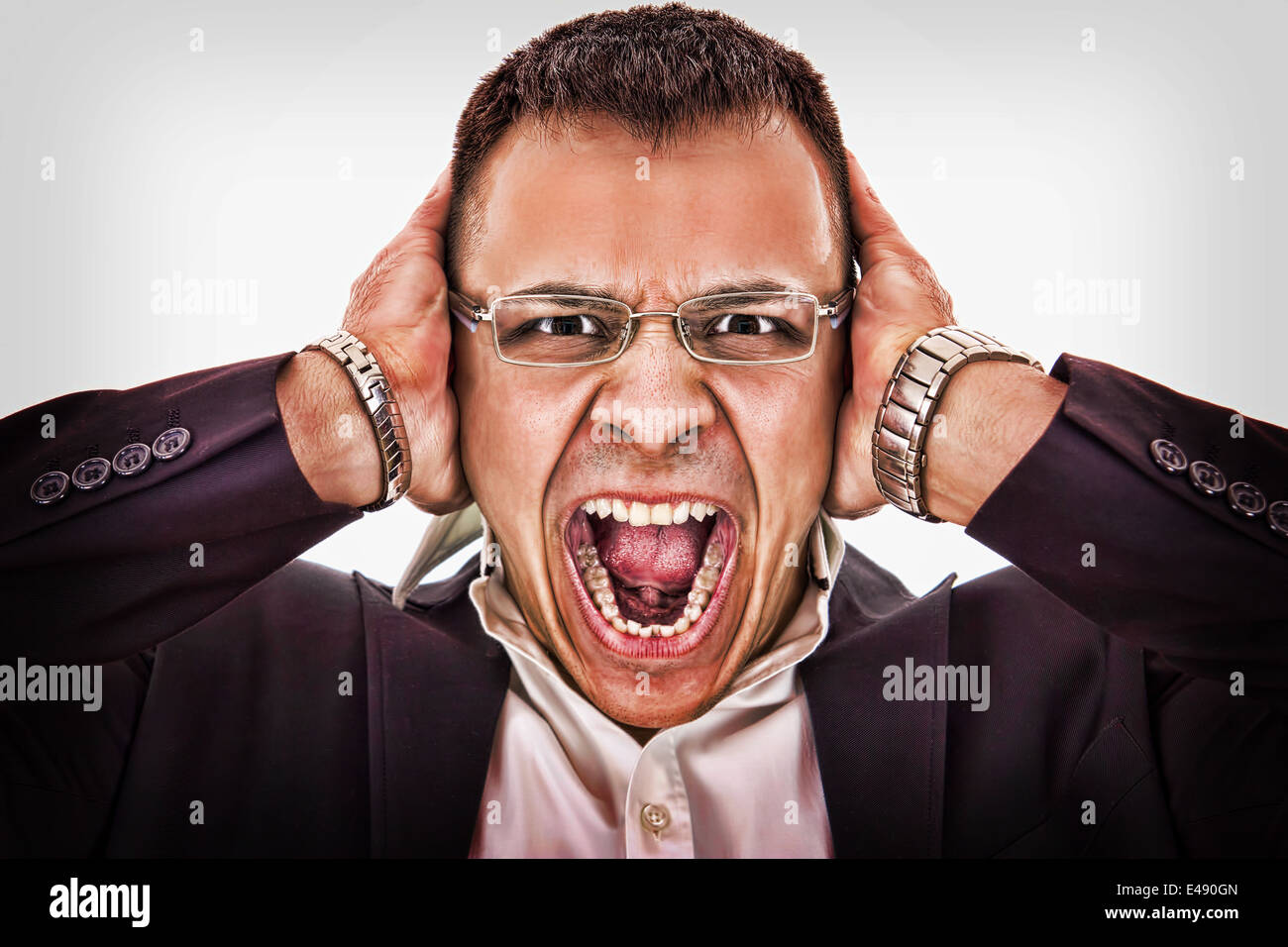 Hands grabbing face hi-res stock photography and images - Alamy