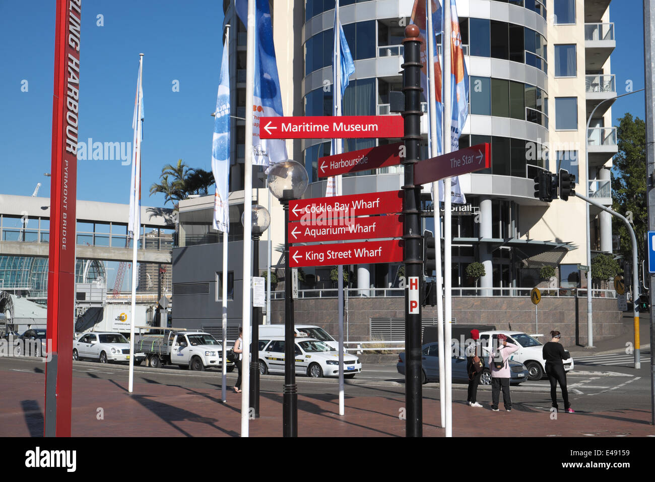 Darling harbour signs hi-res stock photography and images - Alamy