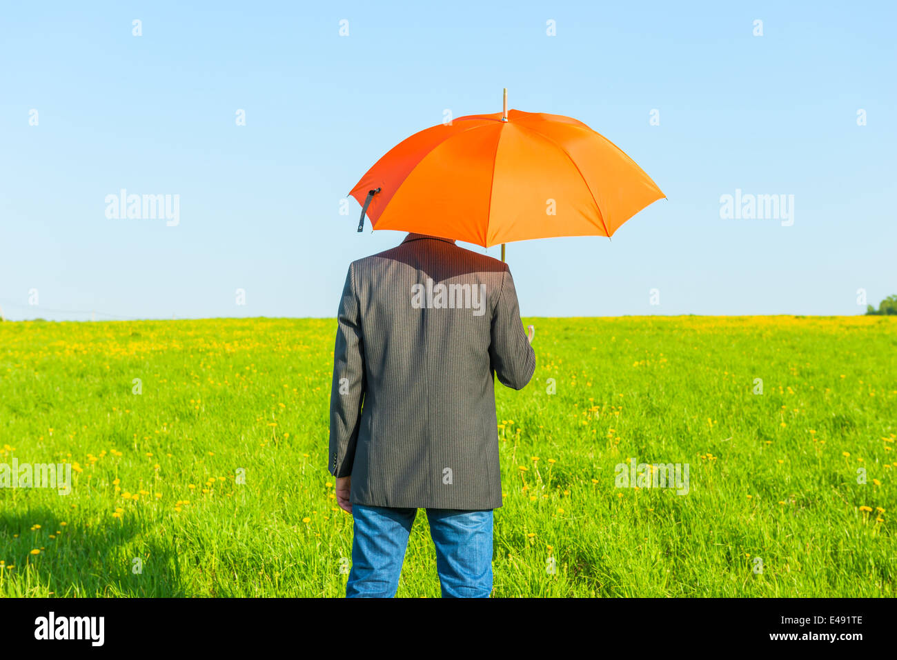 Umbrella sunlight man hi-res stock photography and images - Alamy