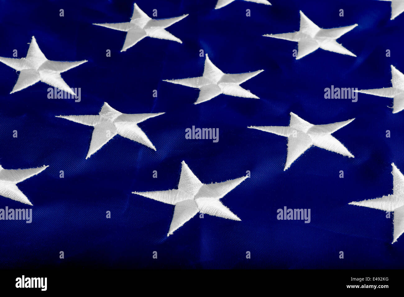 beautifully embroidered stars on the flag states Stock Photo - Alamy