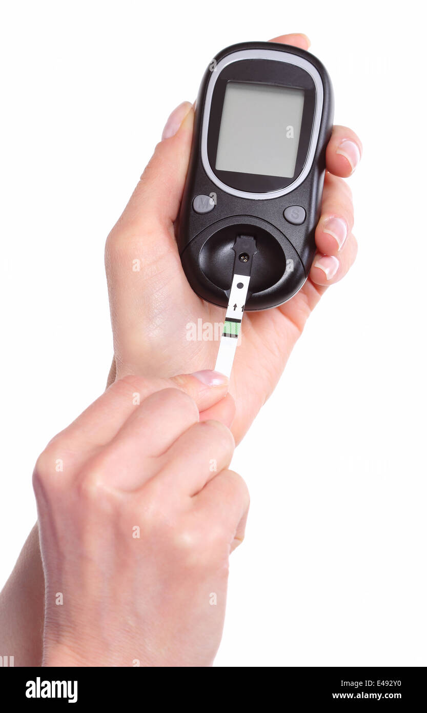 Diabetes test strip hi-res stock photography and images - Alamy