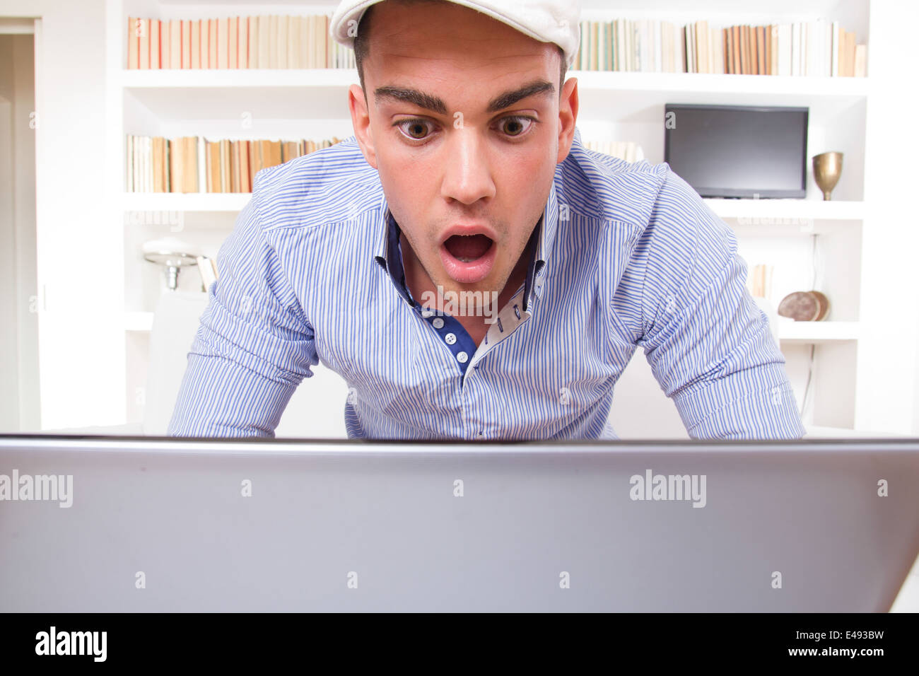 Shocked male hi-res stock photography and images - Alamy