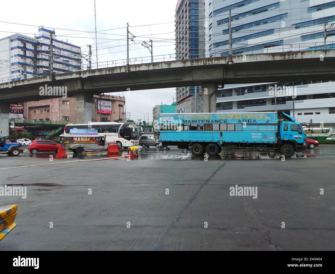 Quezon City, Philippines. 6th July, 2014. Flood control trucks of Metro ...