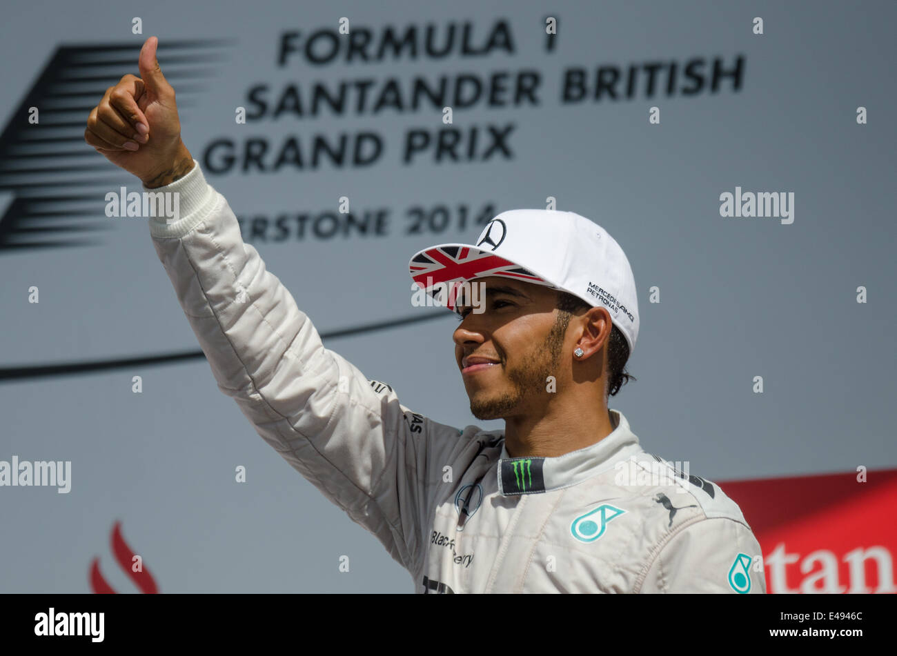 Lewis Hamilton wins the 2014 British Formula 1 Grand Prix, Silverstone ...
