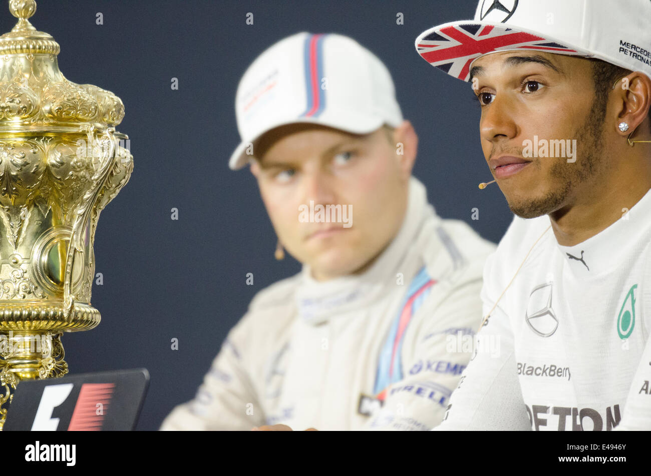 Lewis Hamilton wins the 2014 British Formula 1 Grand Prix, Silverstone ...