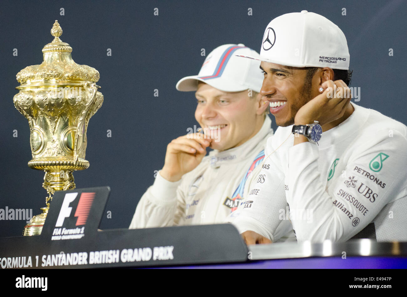 Lewis Hamilton wins the 2014 British Formula 1 Grand Prix, Silverstone ...