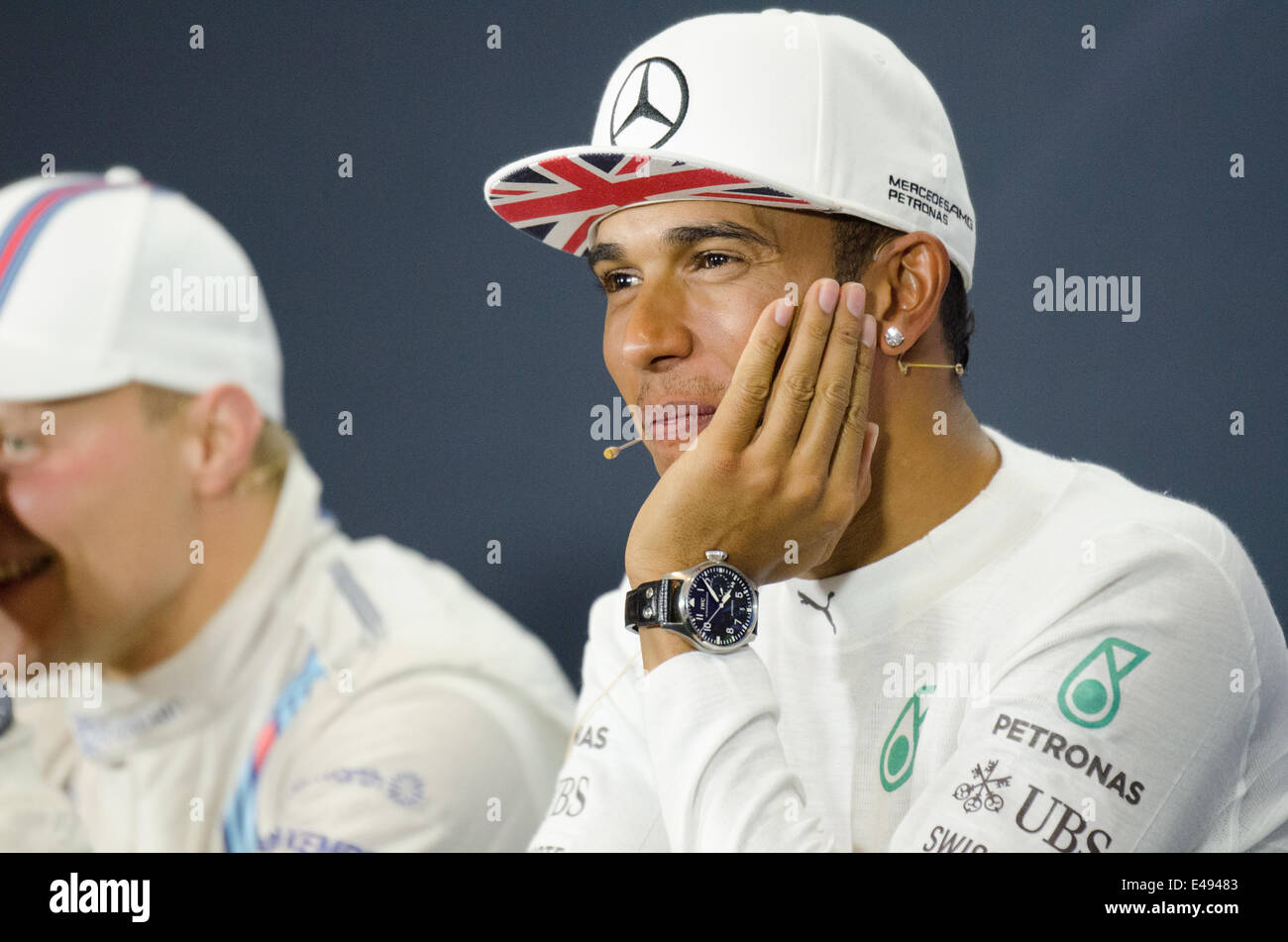 Lewis Hamilton wins the 2014 British Formula 1 Grand Prix, Silverstone ...